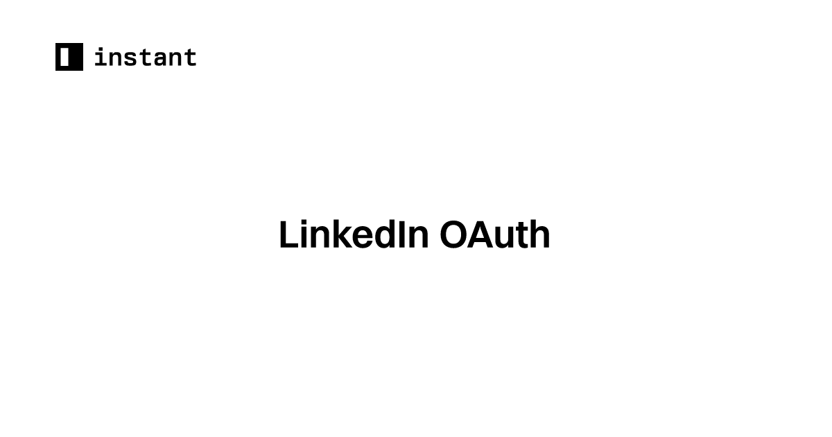 LinkedIn OAuth